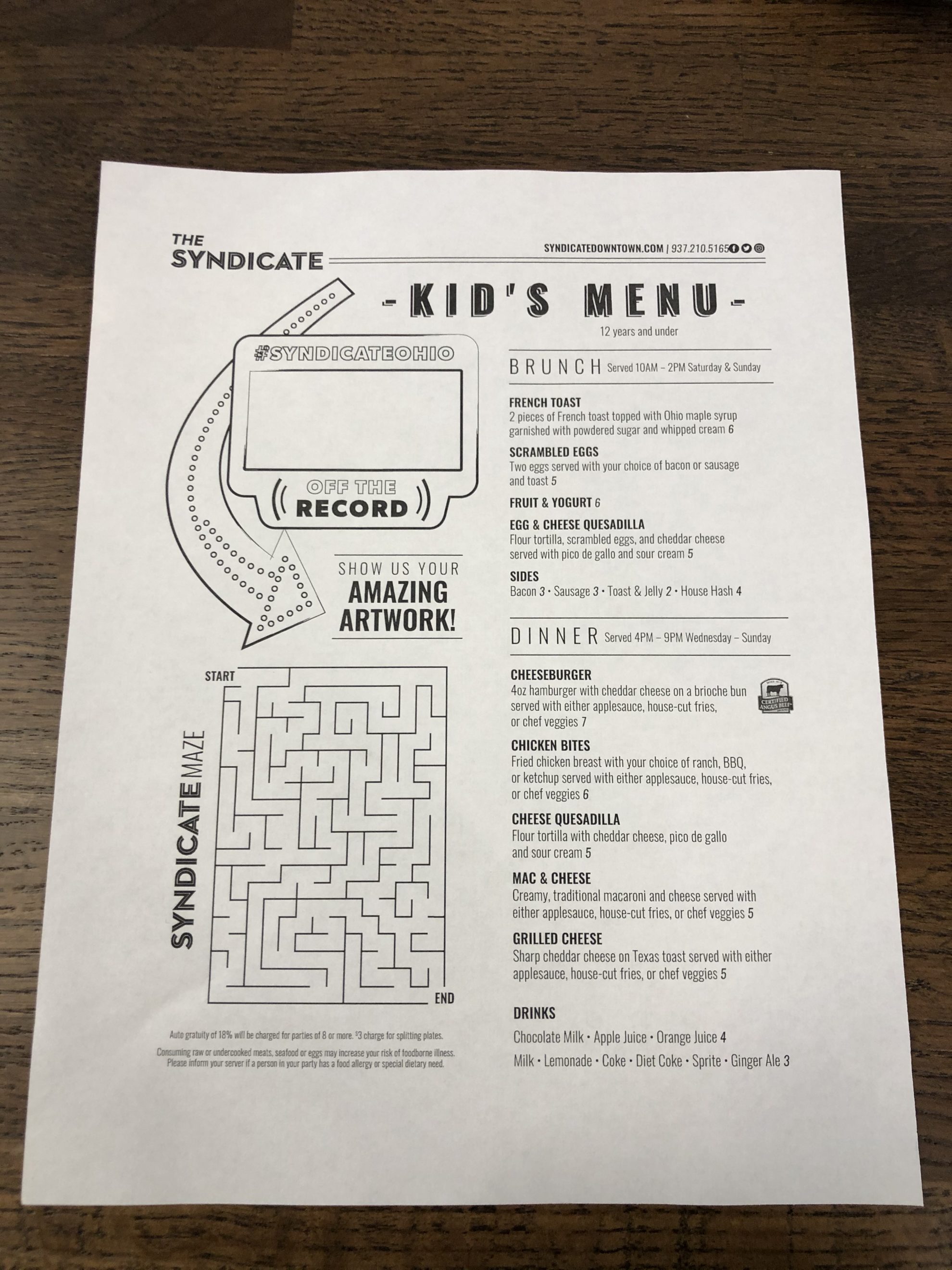 The Syndicate (Bellefontaine, OH) - POSITIVELY DELICIOUS